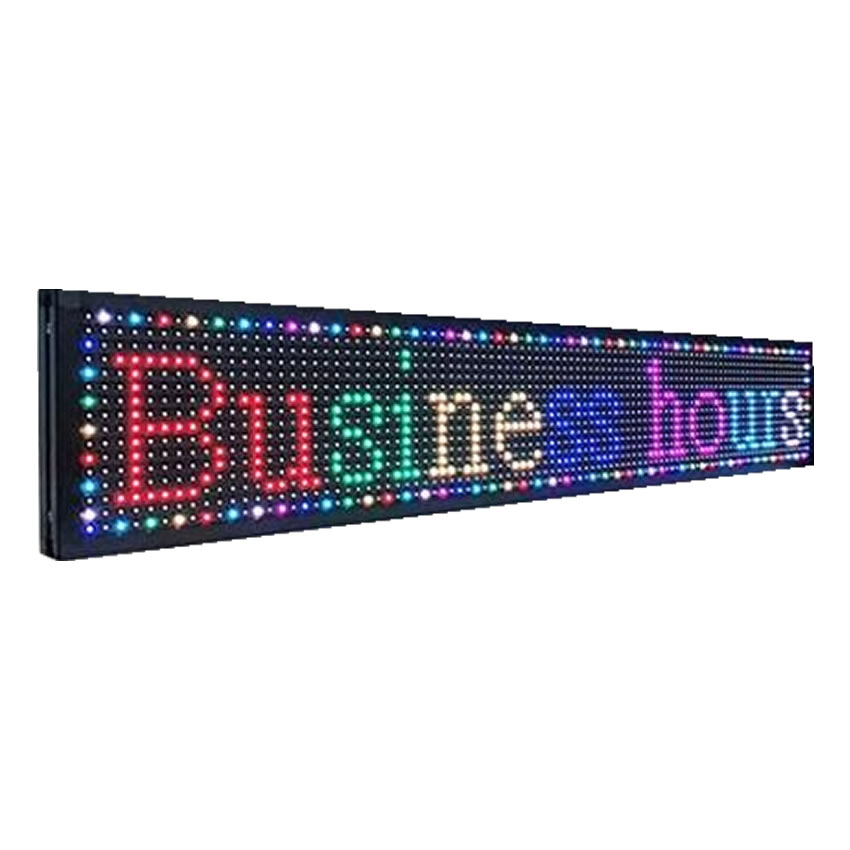 Επιγραφή LED Διπλής Όψης OEM 100x40 cm Λευκά-Πράσινα-Μπλε Φωτάκια ...