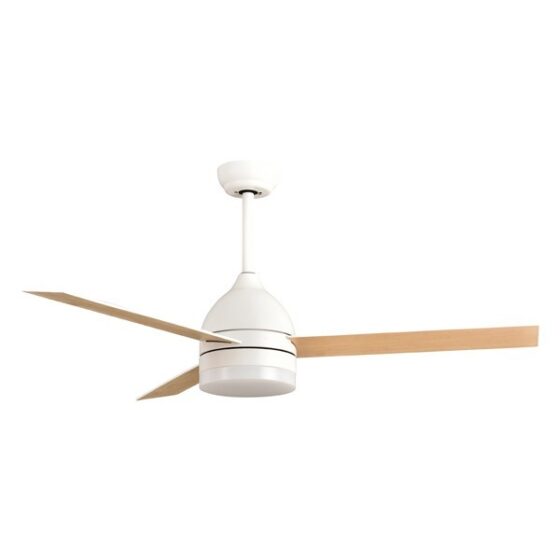ΑΝΕΜΙΣΤΗΡΑΣ ΟΡΟΦΗΣ ΧΡΩΜΑ ΛΕΥΚΟ-ΞΥΛΟ Φ107 22W DC ΜΟΤΕΡ ΜΕ LED ΦΩΣ ΚΑΙ ...